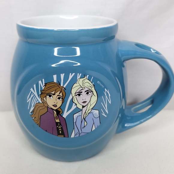 Disney | Dining | Disney Frankford Candy 220 Elsa Anna Blue Coffee Mug ...